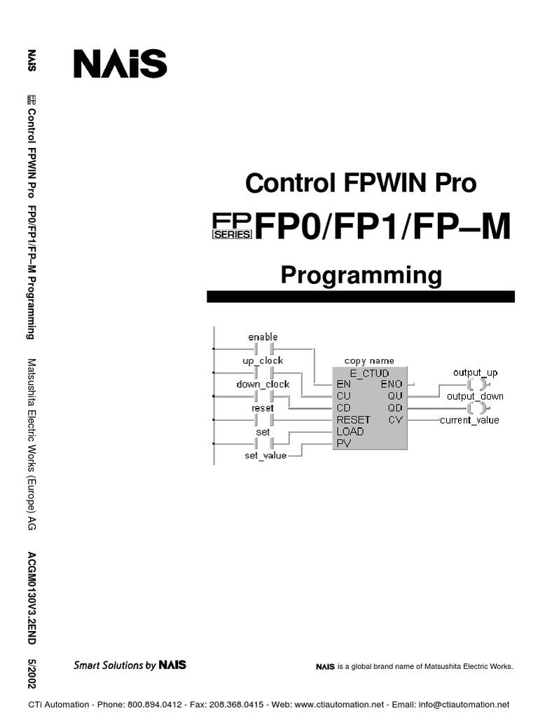 Panasonic FPWIN Manual | PDF | Programmable Logic Controller | Trigonometric Functions