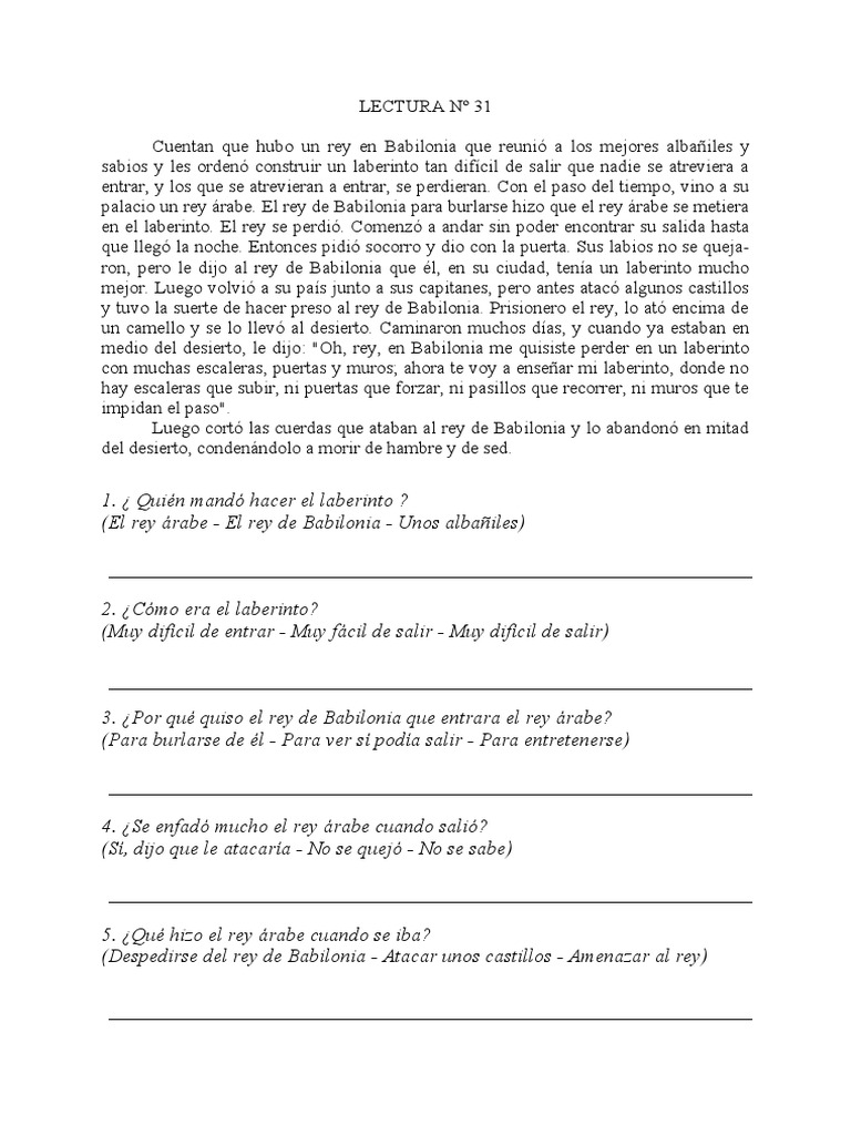 El Laberinto del Rey de Babilonia | PDF