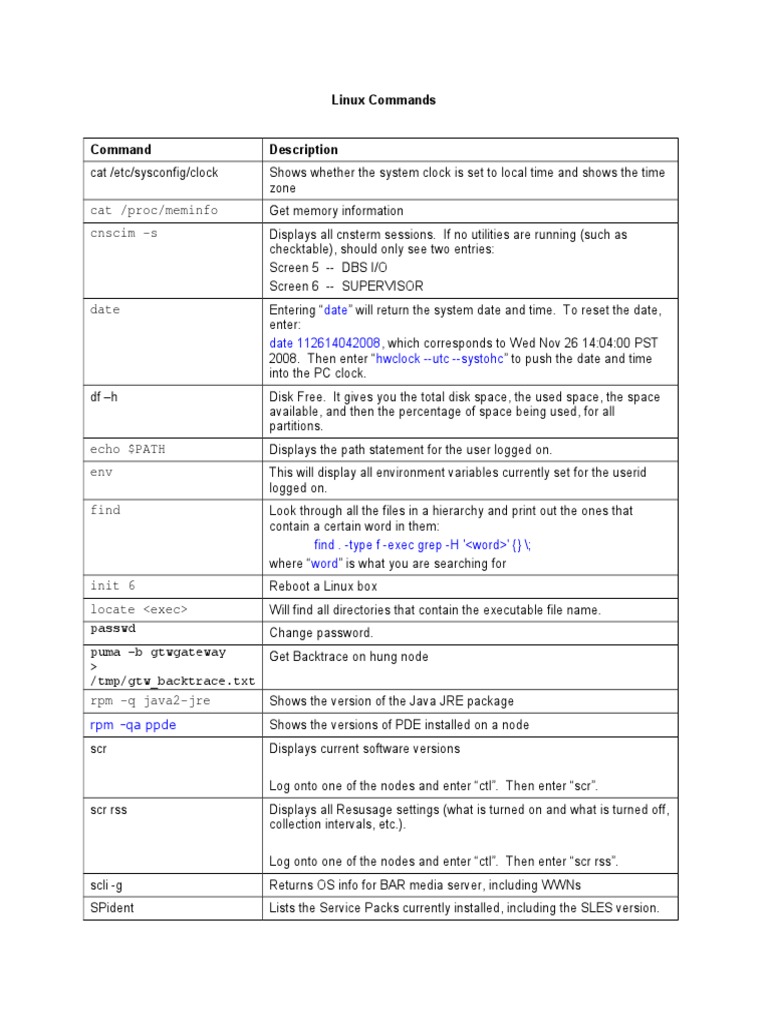 Linux Commands: Cat /proc/meminfo Cnscim - S | PDF | Data | Areas Of ...
