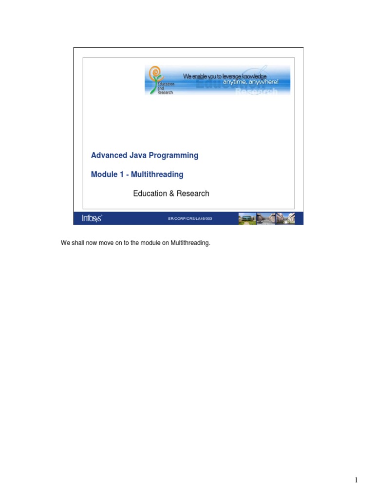 Advanced Java Pdf Thread Computing Scheduling Computing 