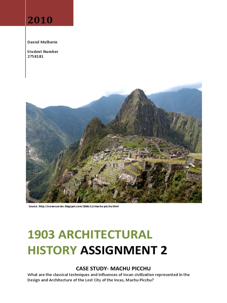 Incan Architectural Techniques at Machu Picchu | PDF | Machu Picchu ...
