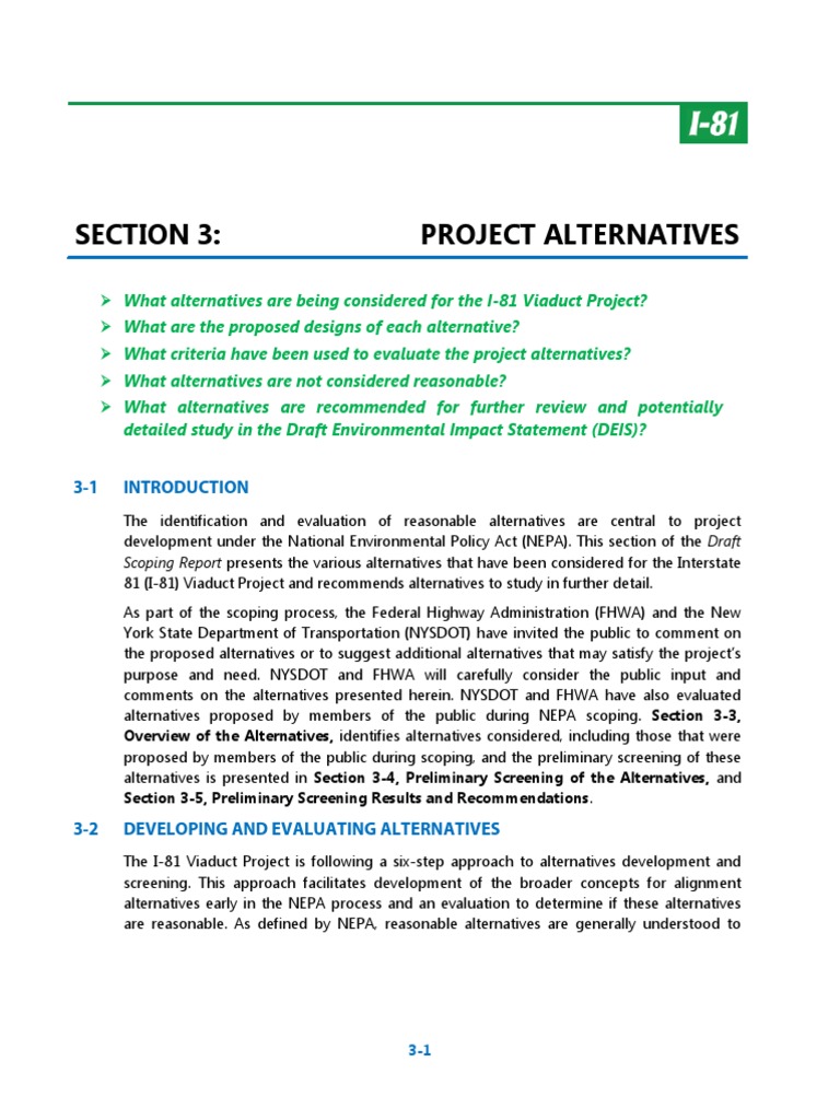 I-81 Project Alternatives | PDF | Interchange (Road) | Traffic