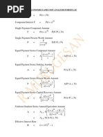 Engineering Economics Formula Sheet | PDF | Internal Rate Of Return ...