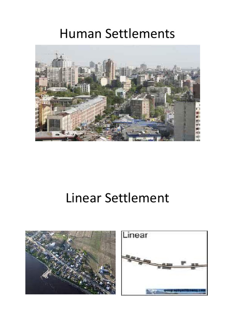 Types of Human Settlements Explained | PDF