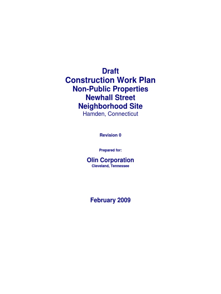 Construction Work Plan Draft - Rev0 - 27feb09 | PDF | Road | General ...