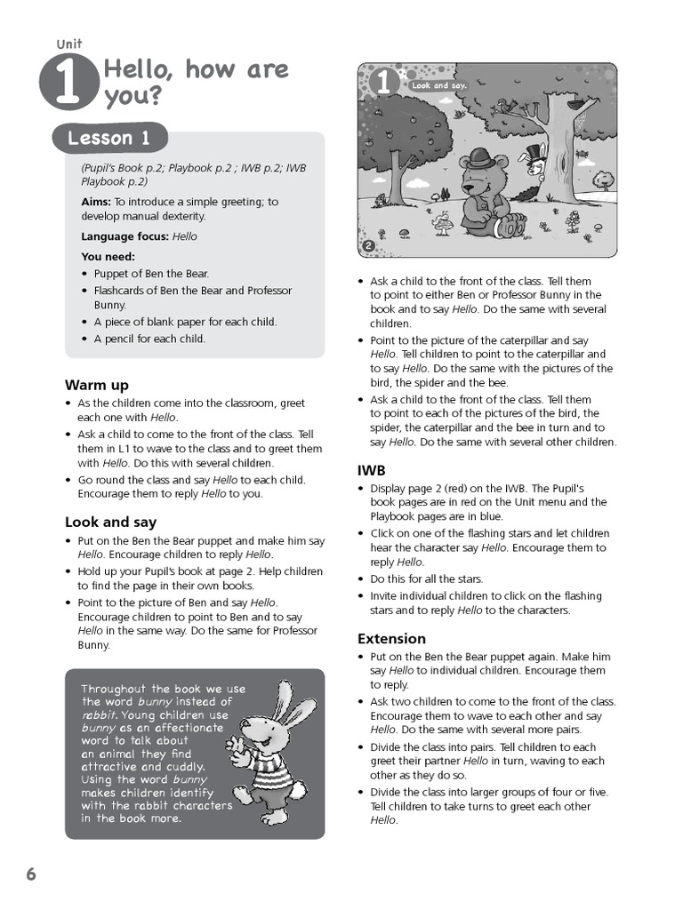 Hello, How Are You?: Lesson 1 | PDF | Flashcard | Languages