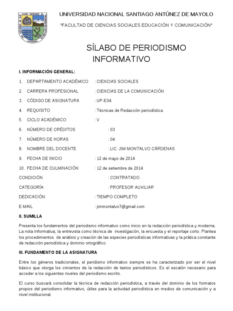 Periodismo Informativo | PDF | Periodismo | Esfera pública