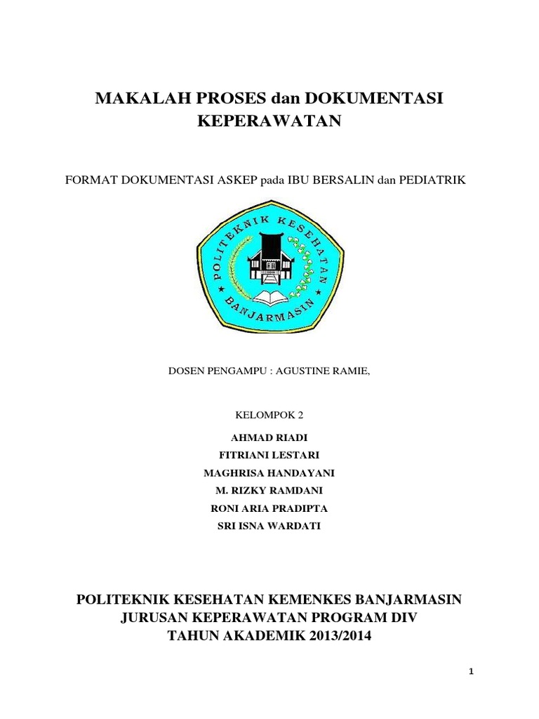 Format Dokumentasi Ibu Bersalin Dan Anak | PDF