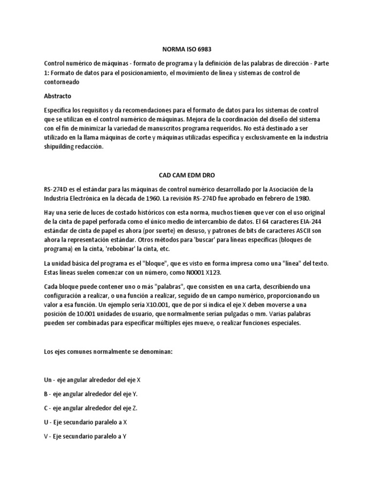 Norma Iso 6983 | PDF | Industrias | Producción y fabricación