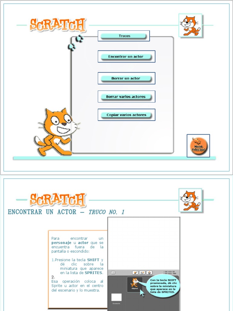 Ideas de Programación en Scratch | PDF | Point and Click | Sonido