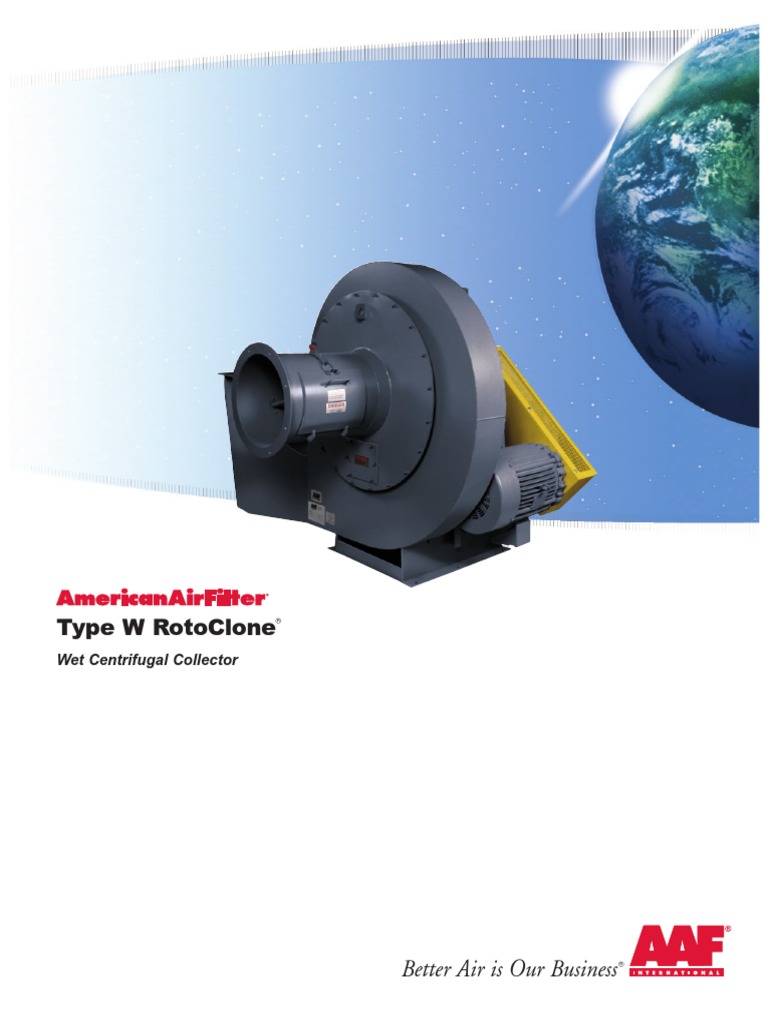 AAF RotoClone Type W - Brochure PDF | PDF | Mechanical Engineering ...