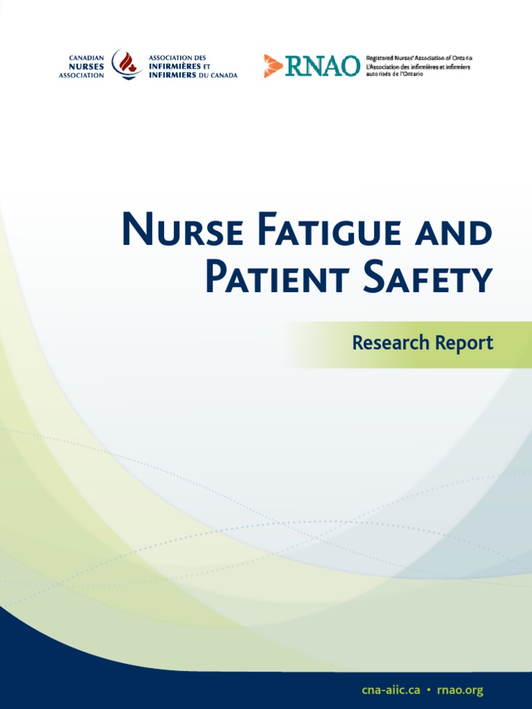 Fatigue Safety 2010 Report E-1 | PDF | Shift Work | Nursing