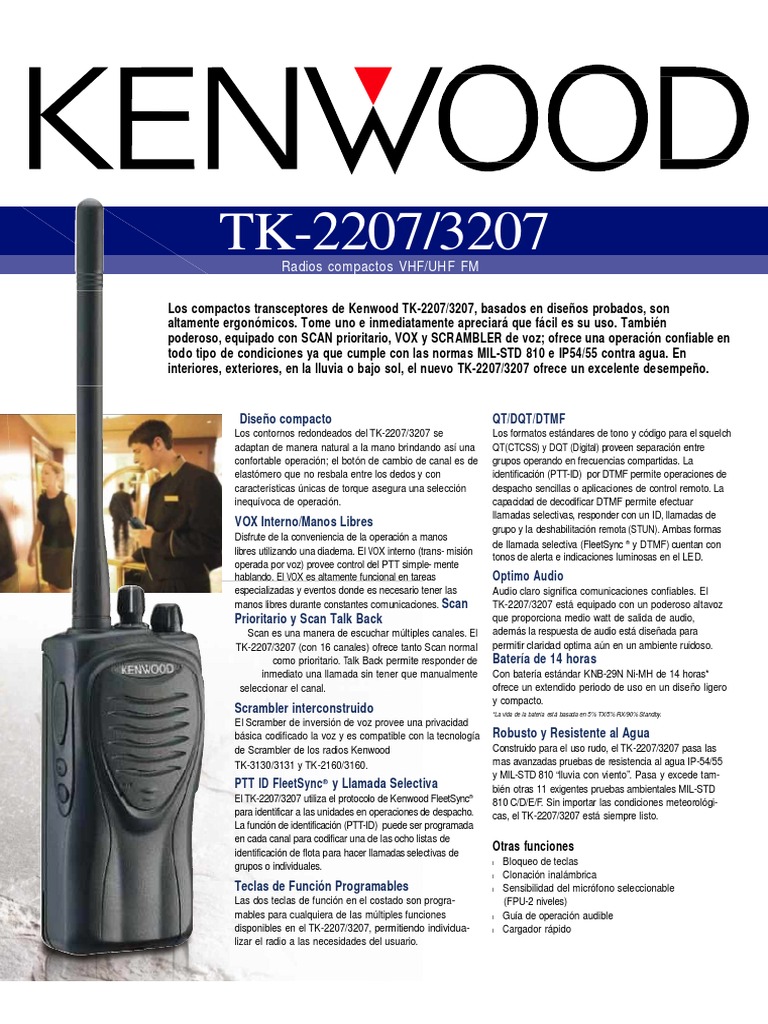 Folleto Kenwood TK2207-3207-v21 PDF | PDF | Science | Tecnología (general)
