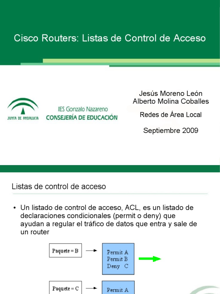 ACL en Routers Cisco: Guía Completa | PDF