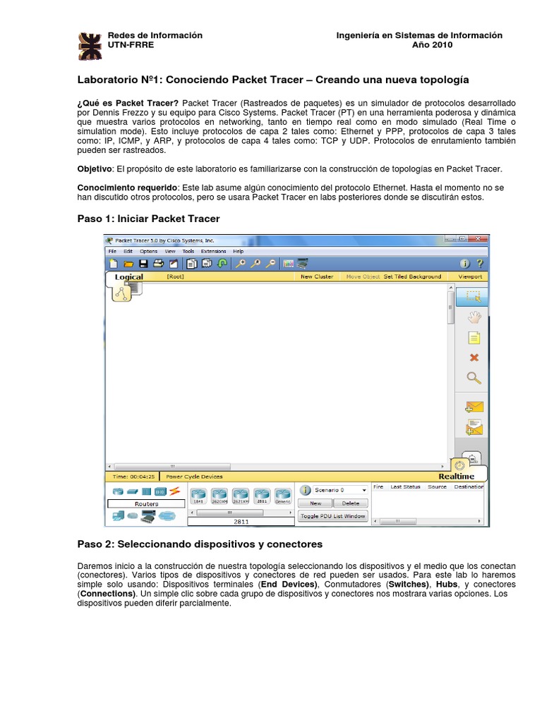 Conociendo Packet Tracer | PDF | Dirección IP | Controlador de interfaz de red