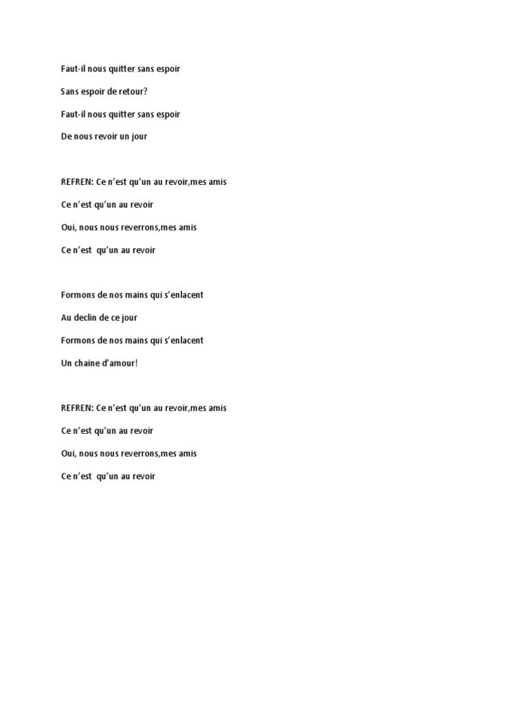 Au revoir, mes amis | PDF