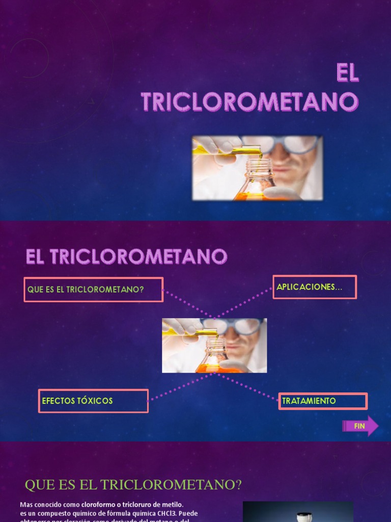 El Triclorometano | Descargar gratis PDF | Cloroformo | Sustancias químicas