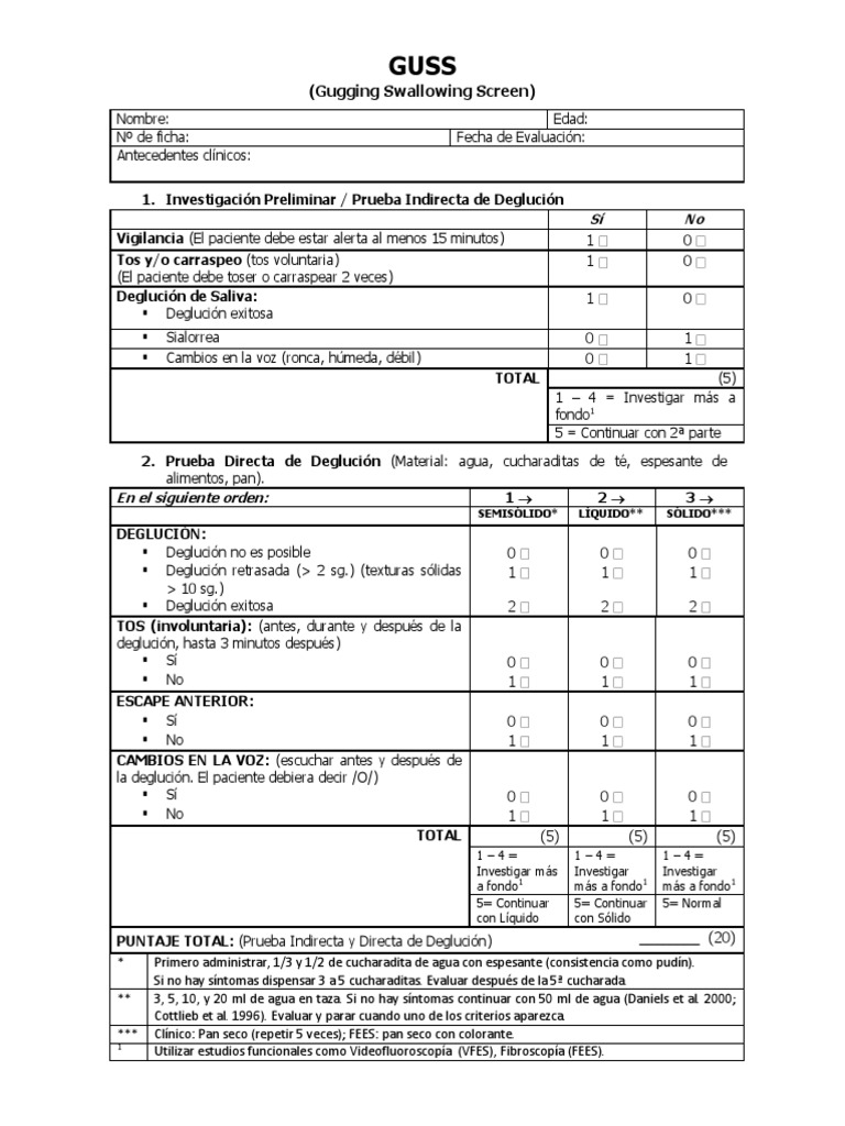 GUSS Completo | Ciencias de la Salud | Bienestar