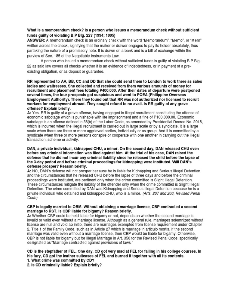 What Is A Memorandum Check | PDF | Cheque | Negotiable Instrument