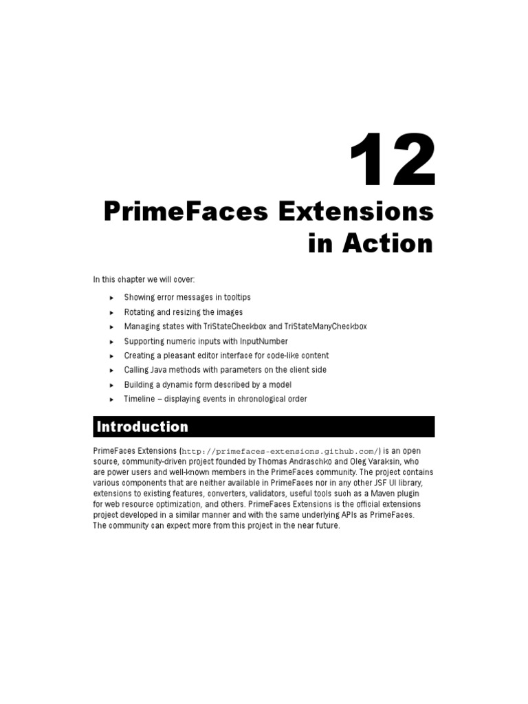 Primefaces Extension | PDF | Java Server Faces | Java Script