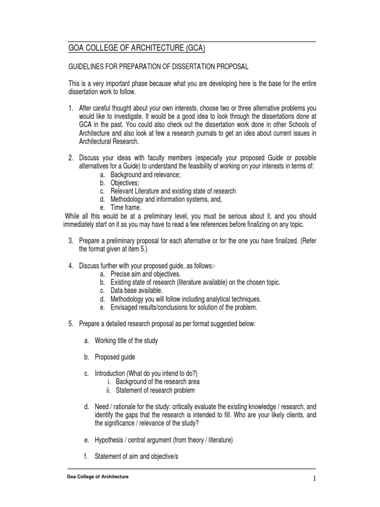 Dissertation Proposal Guide | PDF | Thesis | Web Page