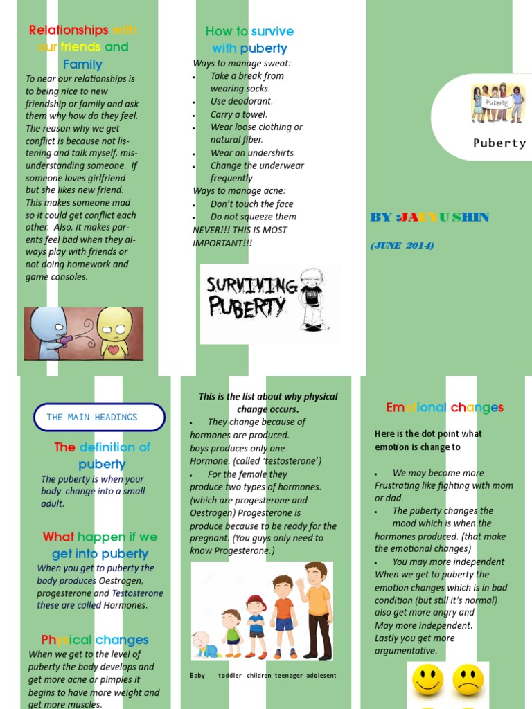 Brochure Puberty | PDF