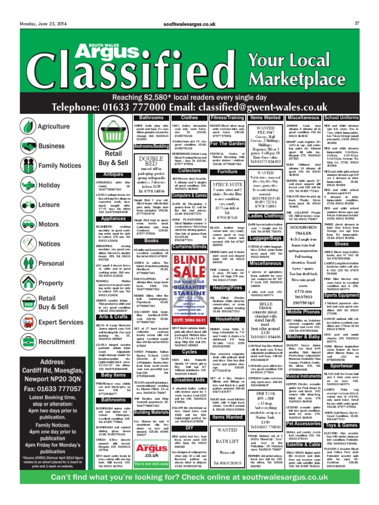 Classified: Your Local Marketplace | Download Free PDF | Advertising