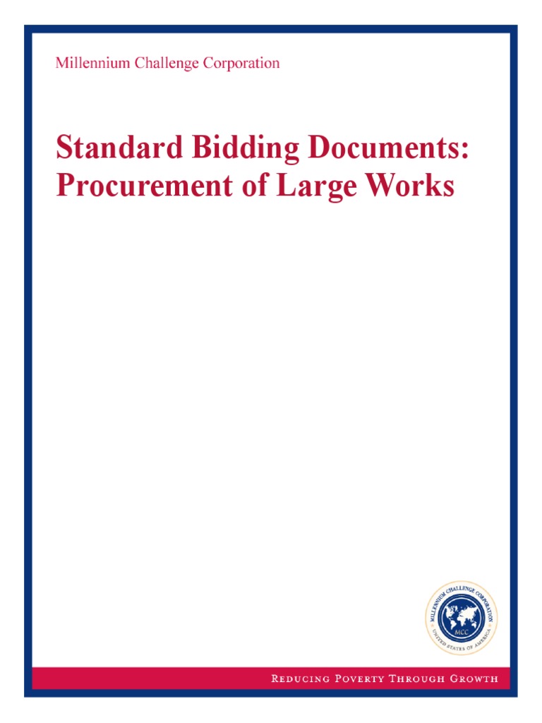 Large Works Procurement Guide | PDF | Procurement | Specification (Technical Standard)