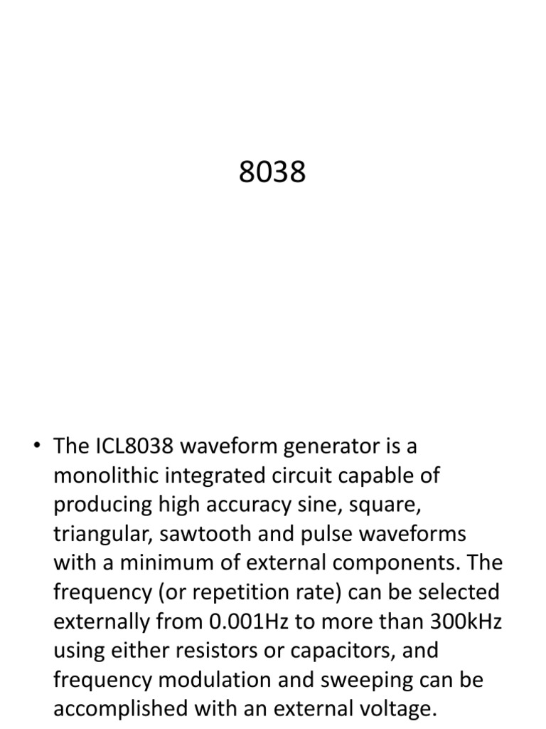 8038 | PDF | Power Supply | Electric Current