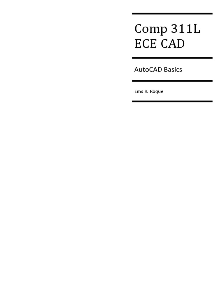 ECE CAD Introduction To AutoCAD | PDF | Command Line Interface ...