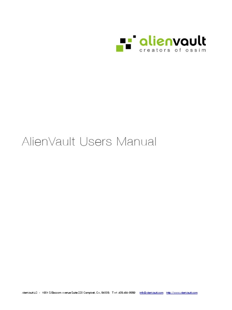 AlienVault Users Manual 1.0 | PDF | Threat (Computer) | Icon (Computing)
