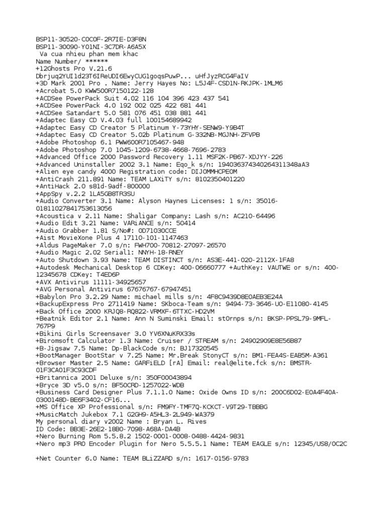 CD Key | Software | Computing And Information Technology