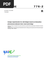 UIC 774 3 Code For Track Rail Interaction | PDF