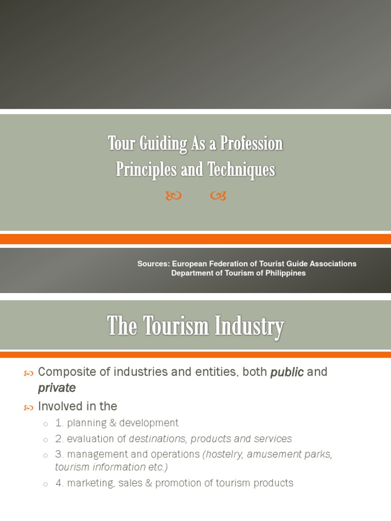 4.Principles Tour Guiding | Tourism | Tourism And Leisure