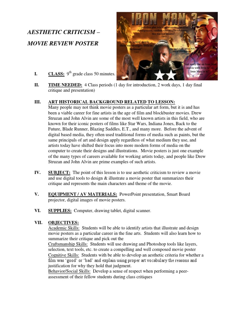 Lesson Plan Movie Poster | PDF | Graphic Design | Video Games