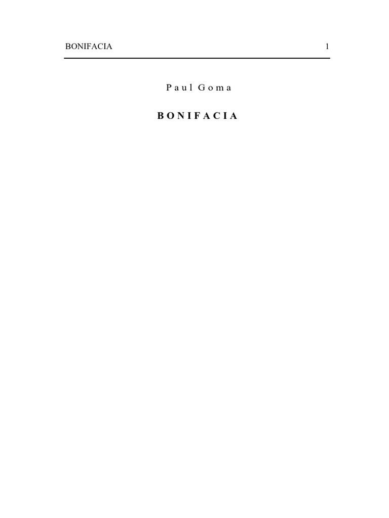 Paul Goma - Bonifacia | PDF
