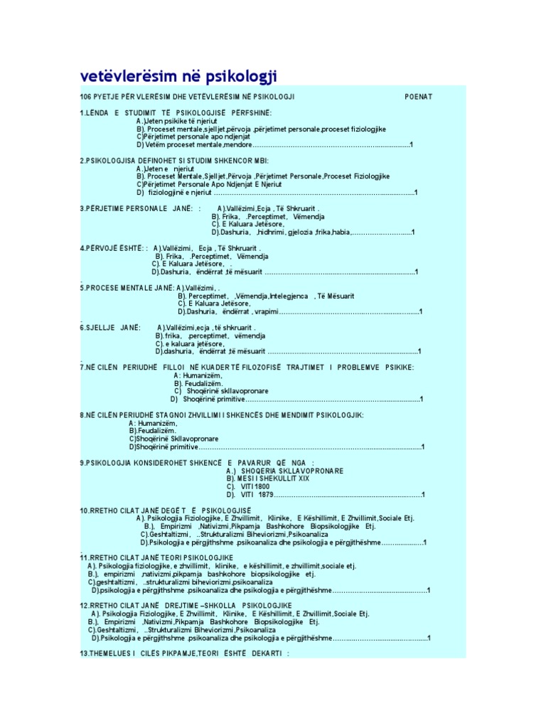 Psikologji | PDF
