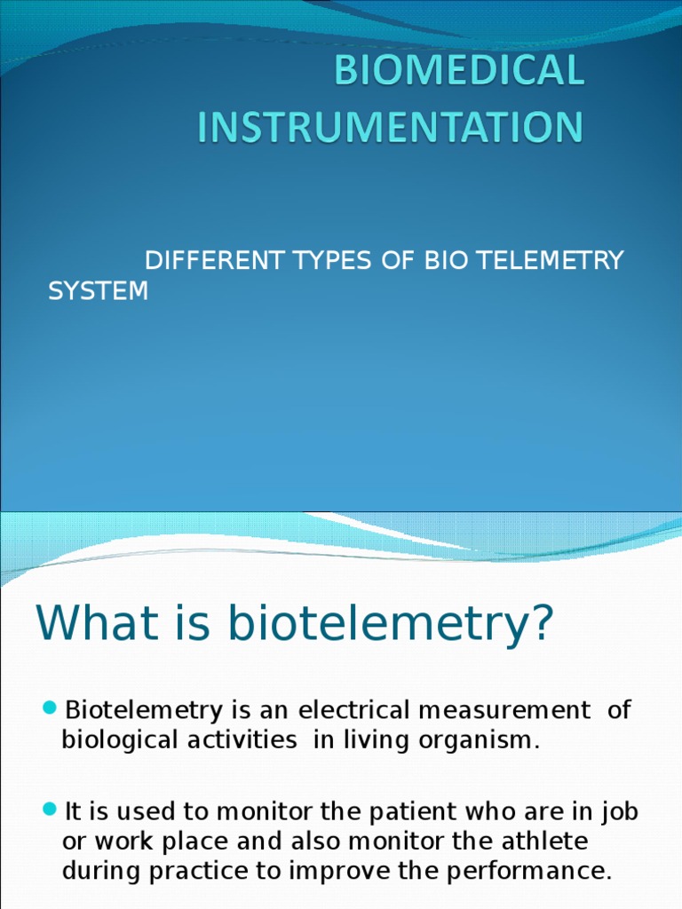 Biotelemetry | PDF | Transmitter | Modulation