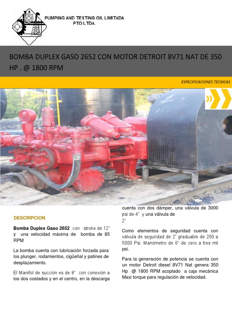 Bomba Triplex | PDF | Bomba | Vehículos