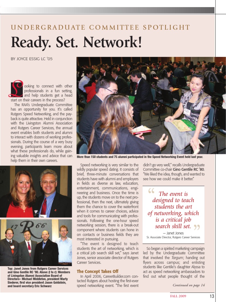 RAA Speed Networking Article | PDF