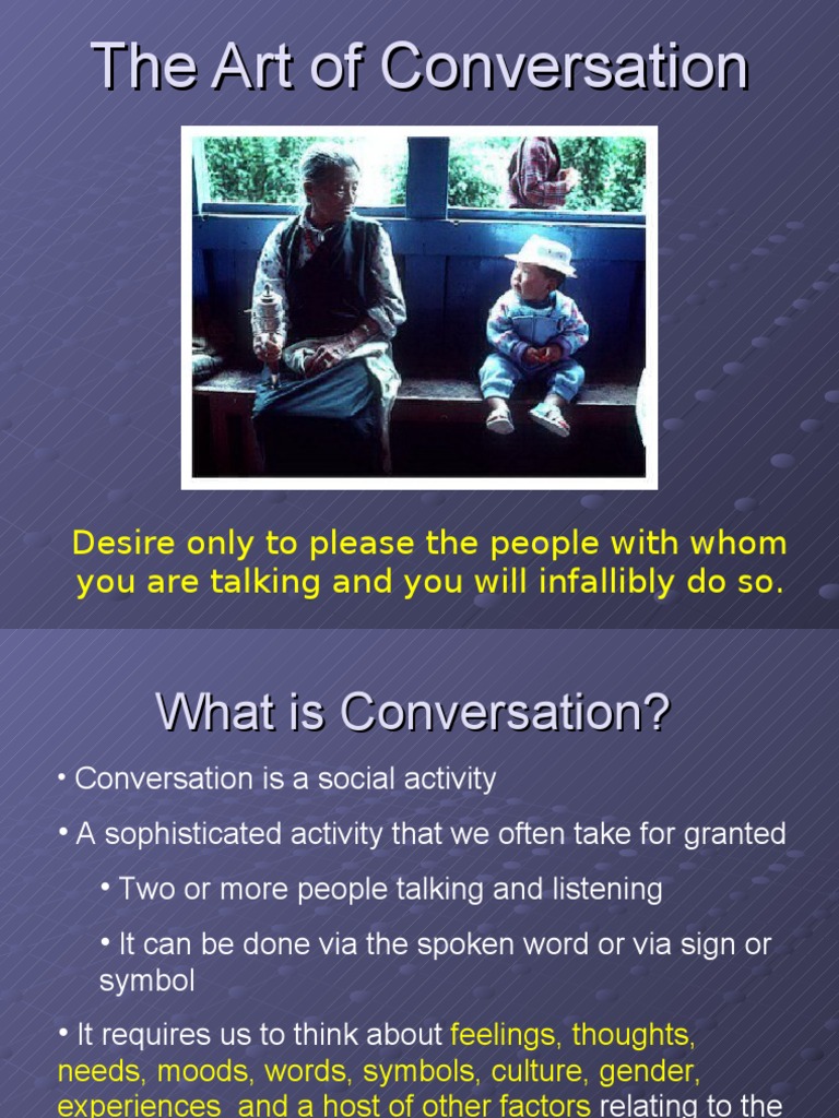 The Art of Conversation | PDF | Conversation | Etiquette