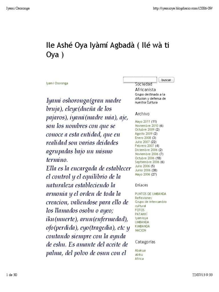 Iyami Osoronga1 | PDF | Religión y creencia