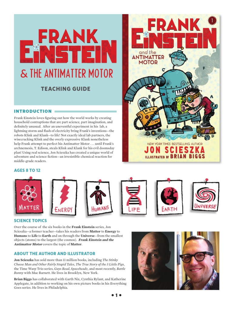 Frank Einstein and The Antimatter Motor Teaching Guide | PDF | Matter ...