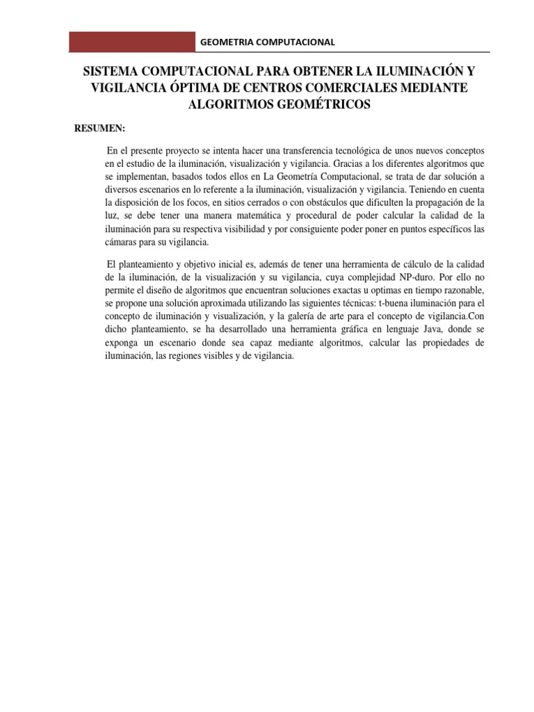 Proyecto - Geometria Computacional | PDF | Polígono | Conjunto convexo