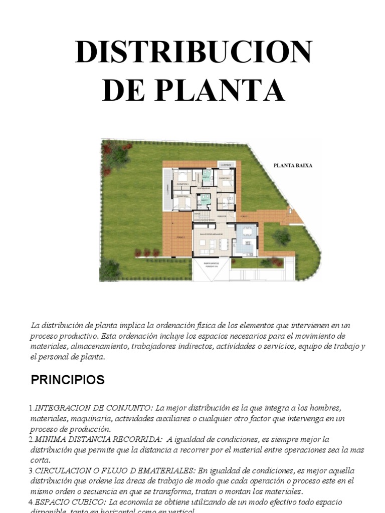 Distribucion de Planta | PDF | Distribución (comercial) | Diseño