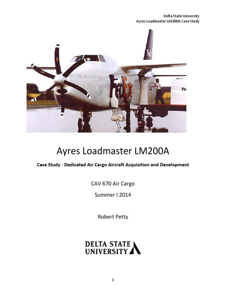 Ayres Loadmaster DSU Case Study | PDF | Cargo | Aircraft
