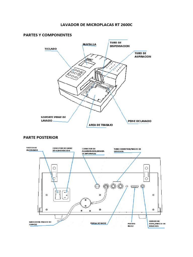 Lavador de Microplacas RT 2600c | PDF | Bomba | Science
