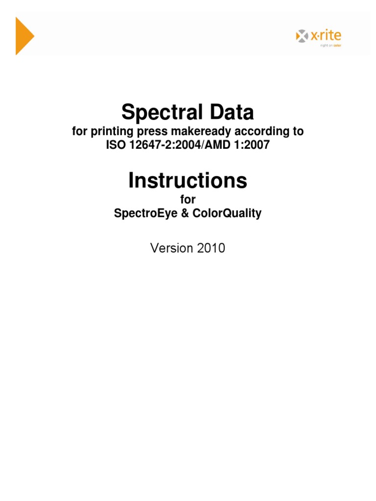 ISO 12647-2 Instructions Ed2010 en | PDF | Magenta | Cyan