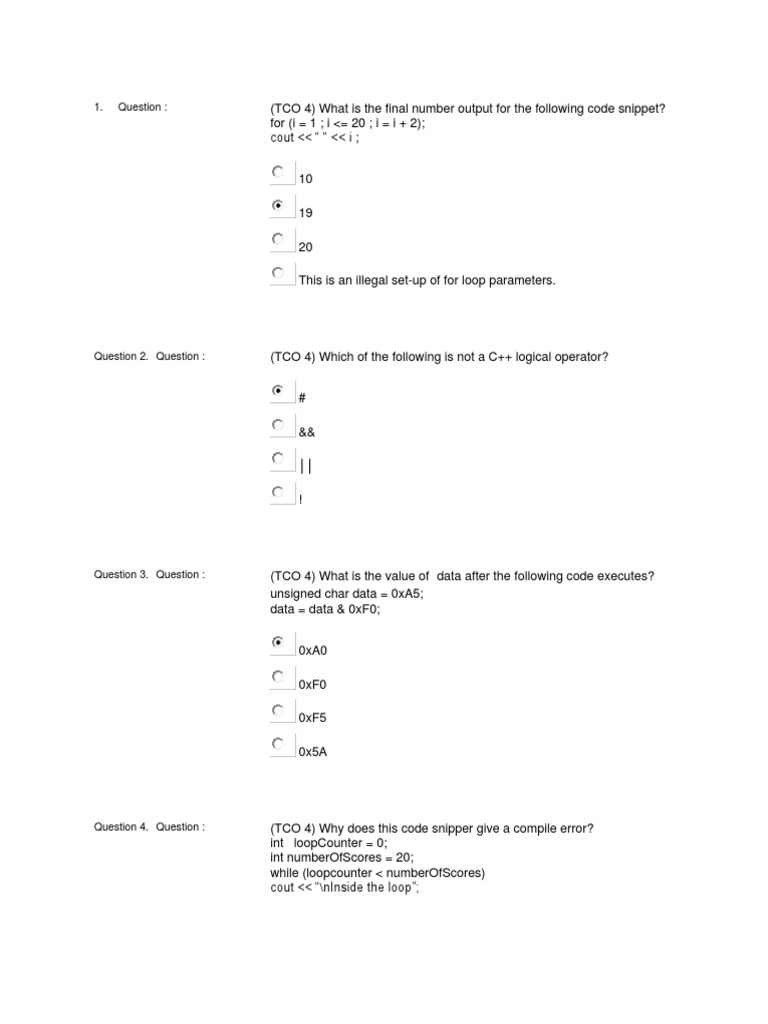Practice Quiz Pdf Constructor Object Oriented Programming