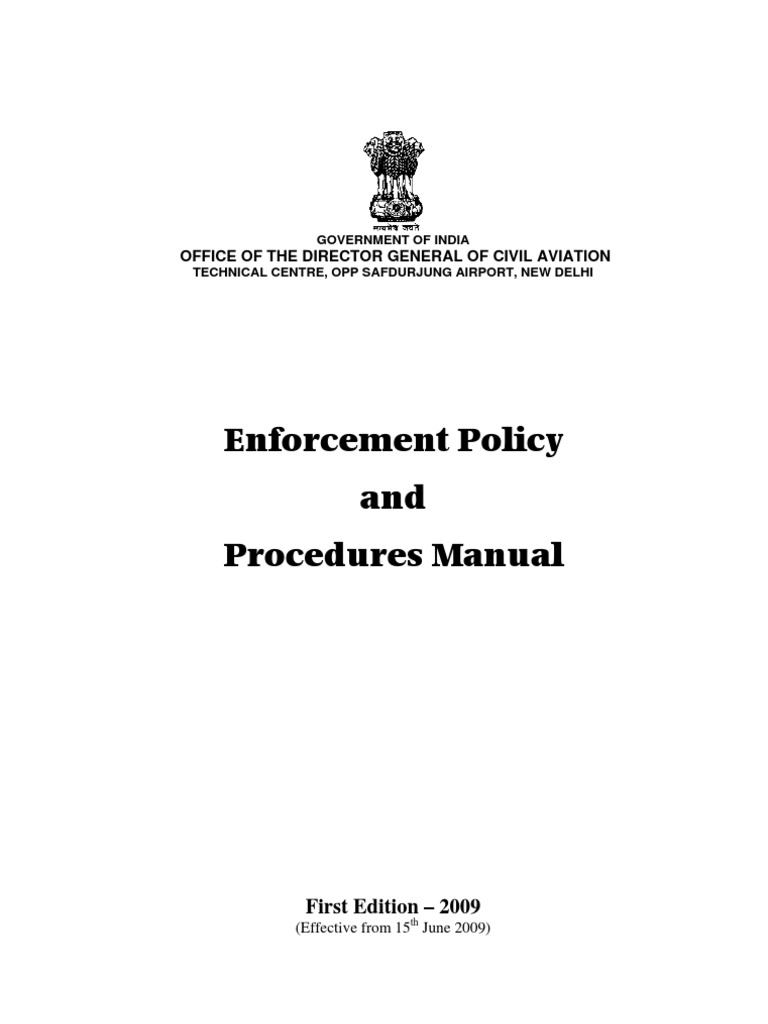 Enforcement Policy and Procedure Manual | PDF | Regulatory Compliance ...
